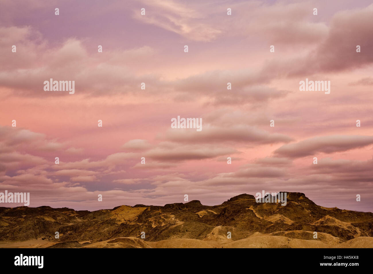 Africa, Namibia, Namib Naukluft National Park, stone desert, dusk Stock ...