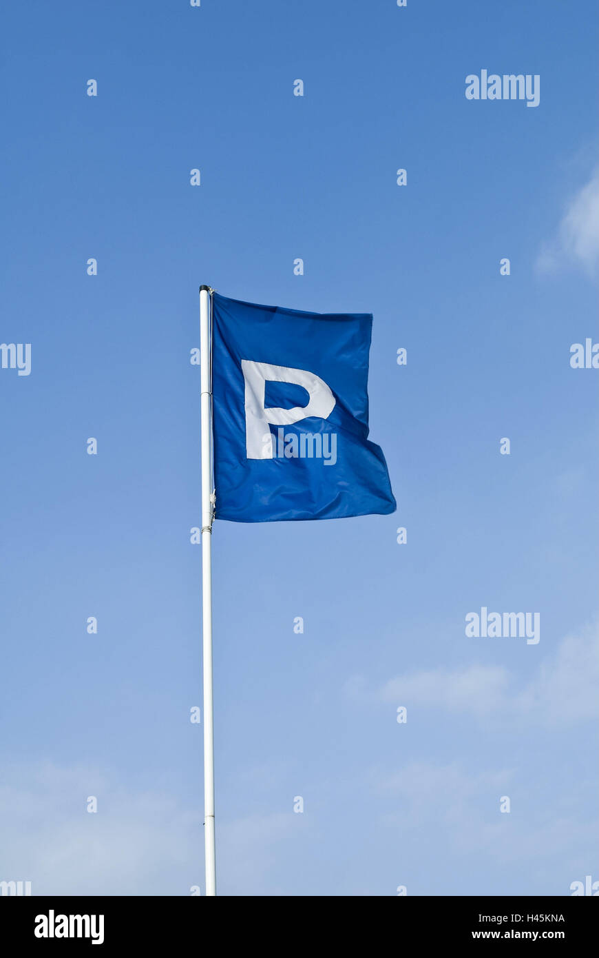 Parking lot, flag Stock Photo - Alamy