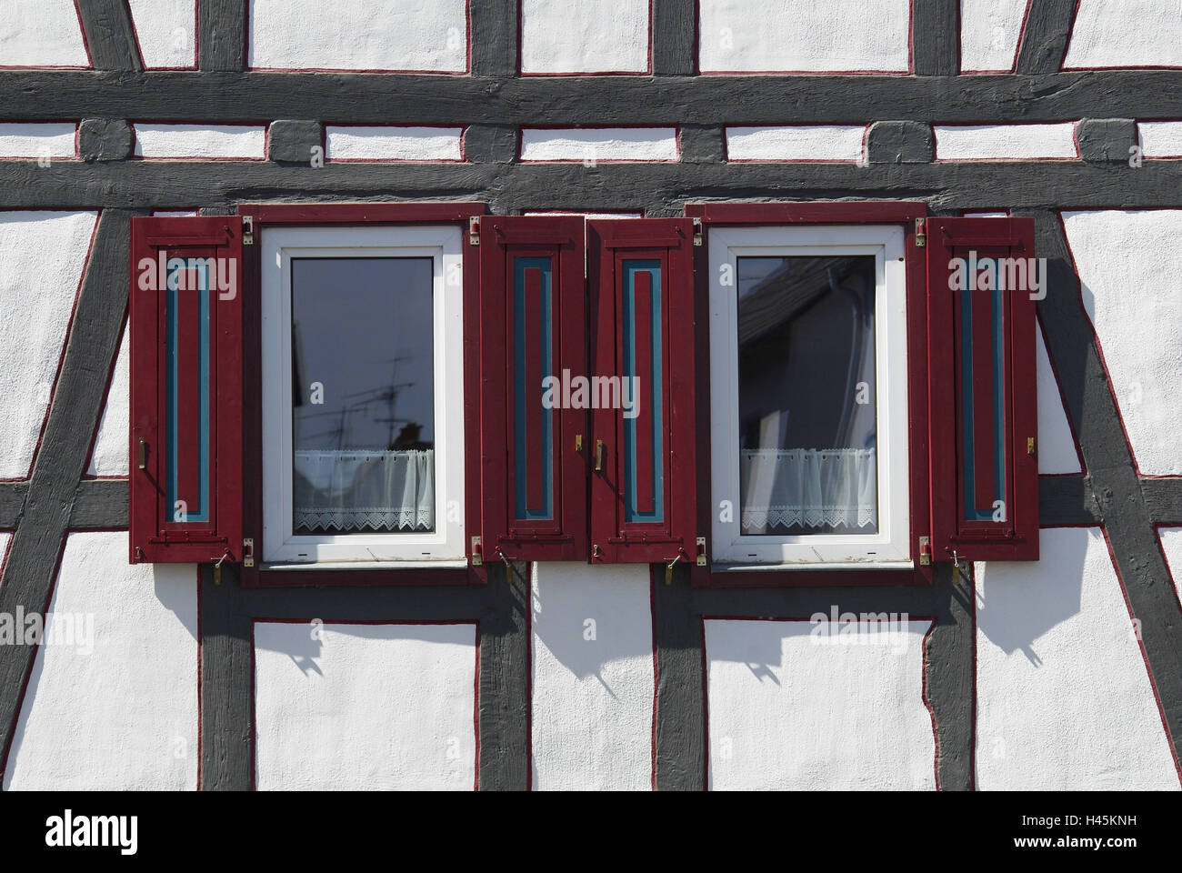 Half-timbered house, window, detail Stock Photo - Alamy