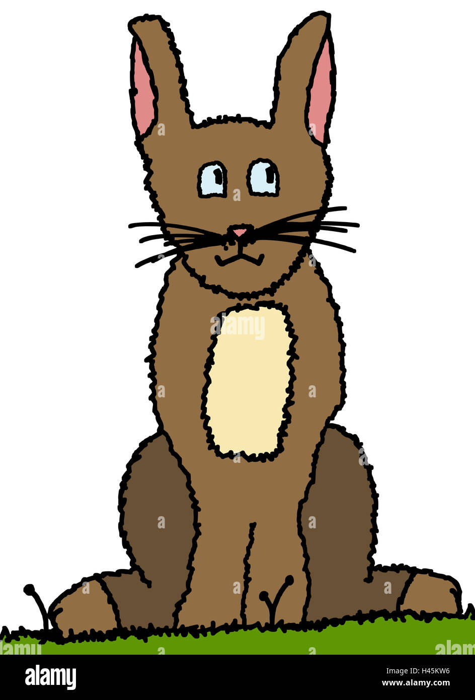 Hare, illustration, cut out Stock Photo - Alamy