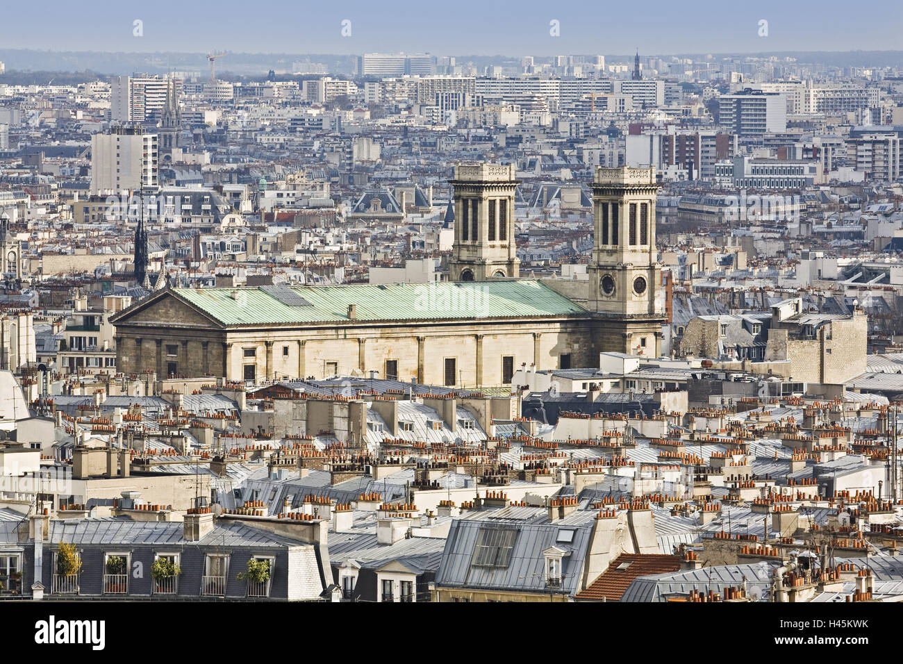France, Paris, town overview Stock Photo - Alamy