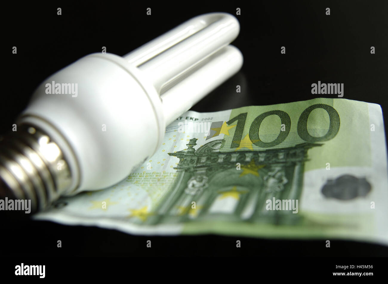 Energy economy lamp, banknote, euro, lamp, light, economy lamp ...