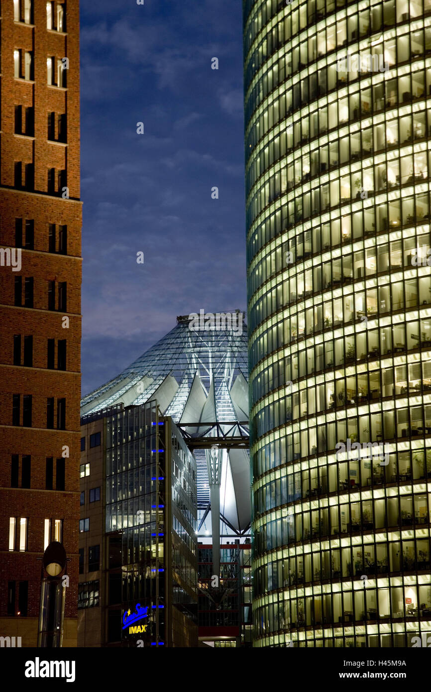 Germany, Berlin, Potsdam space, office building, Kollhoff tower, German ...