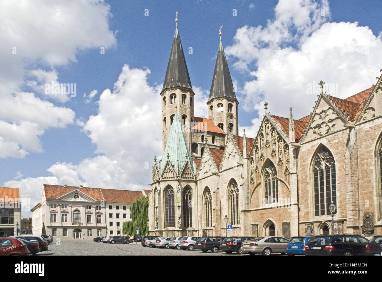 Germany, Lower Saxony, Brunswick, marketplace, Martinikirche Stock ...