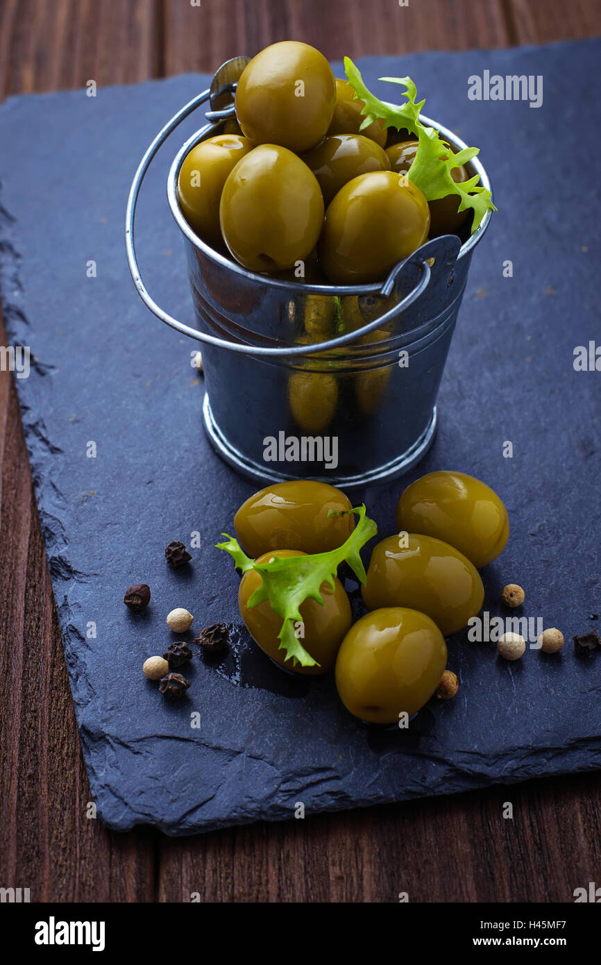 Olive bucket hi-res stock photography and images - Alamy