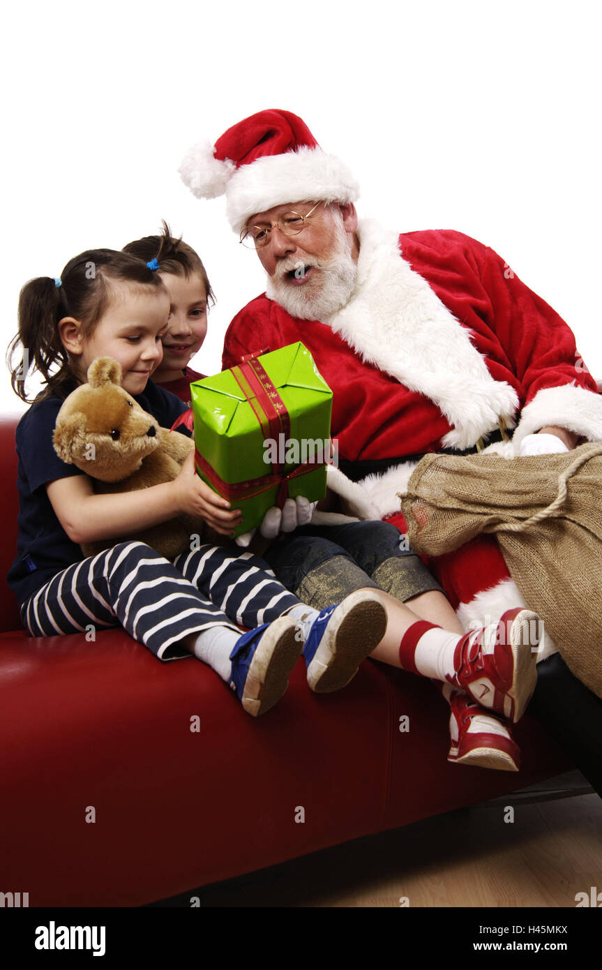 Santa claus and children hi-res stock photography and images - Alamy