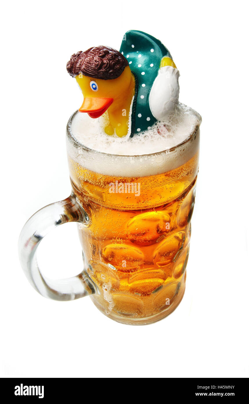 Beer mug, beer, Bath duck, dirndl, beer mug, jug, measure, drink ...