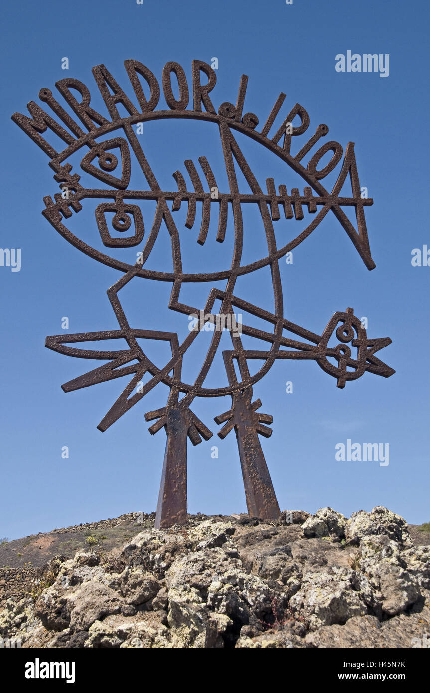 Canary, islands, Lanzarote, Mirador del Rio, input child, Cesar ...