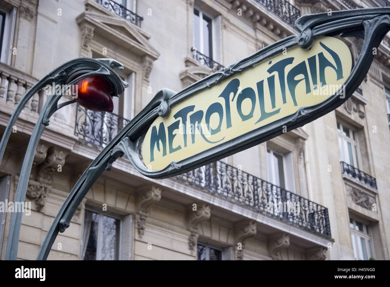 Subway station, sign Metropolitain, Paris, France Stock Photo - Alamy