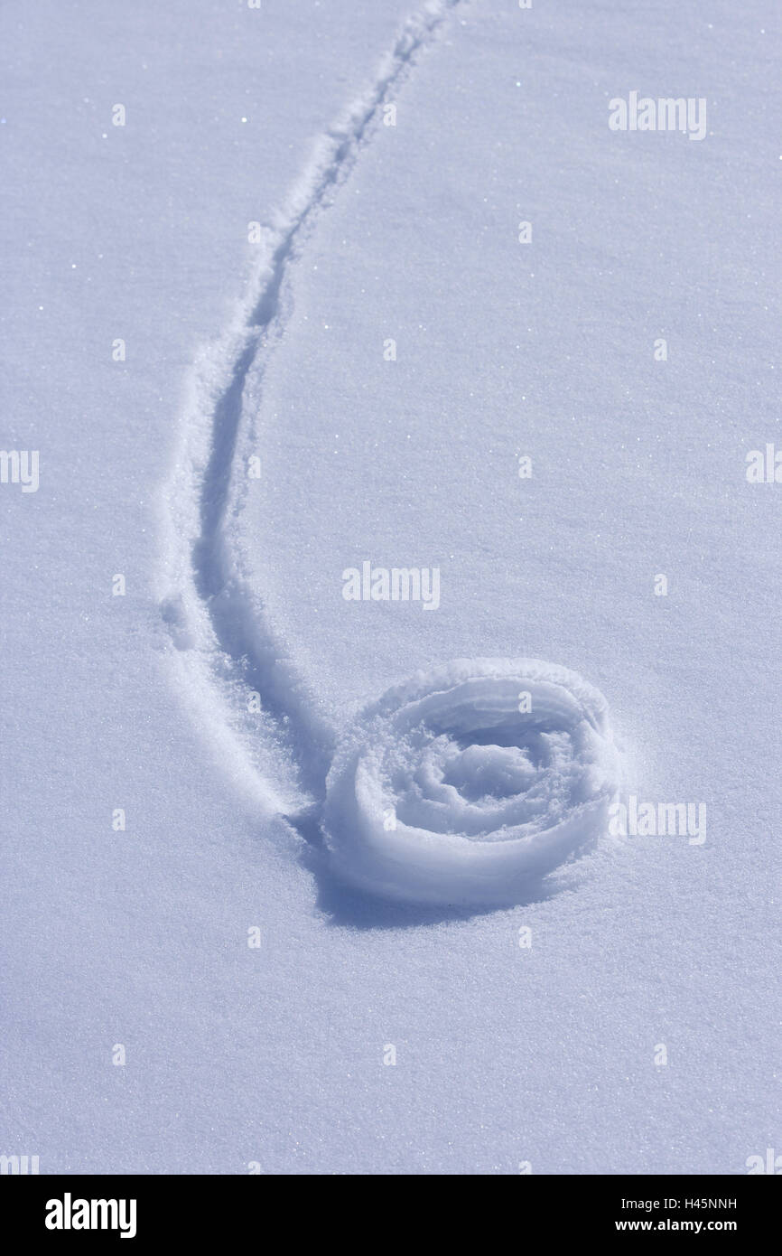 Pattern in the snow Stock Photo - Alamy