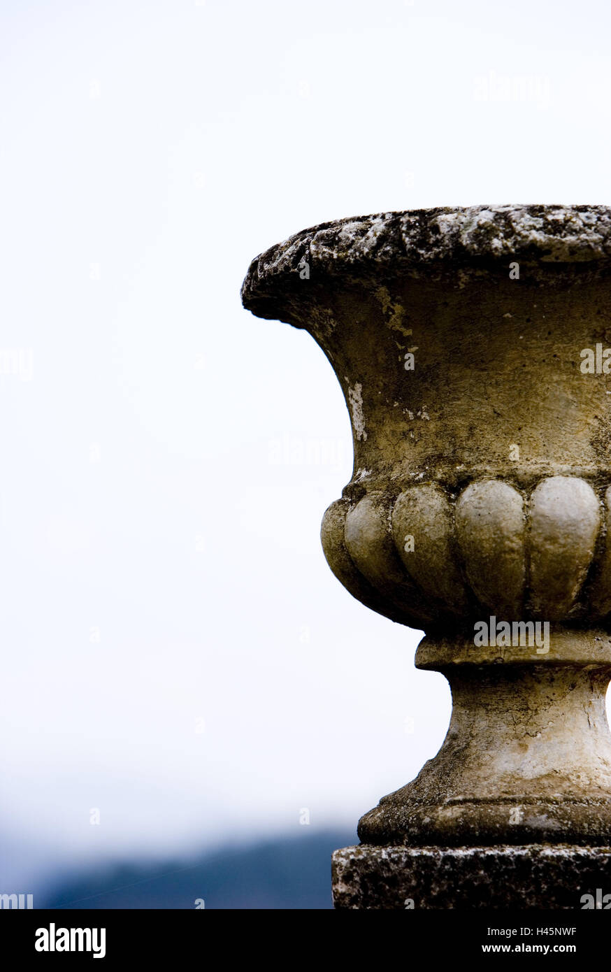 Stone vase, backlight, detail Stock Photo - Alamy