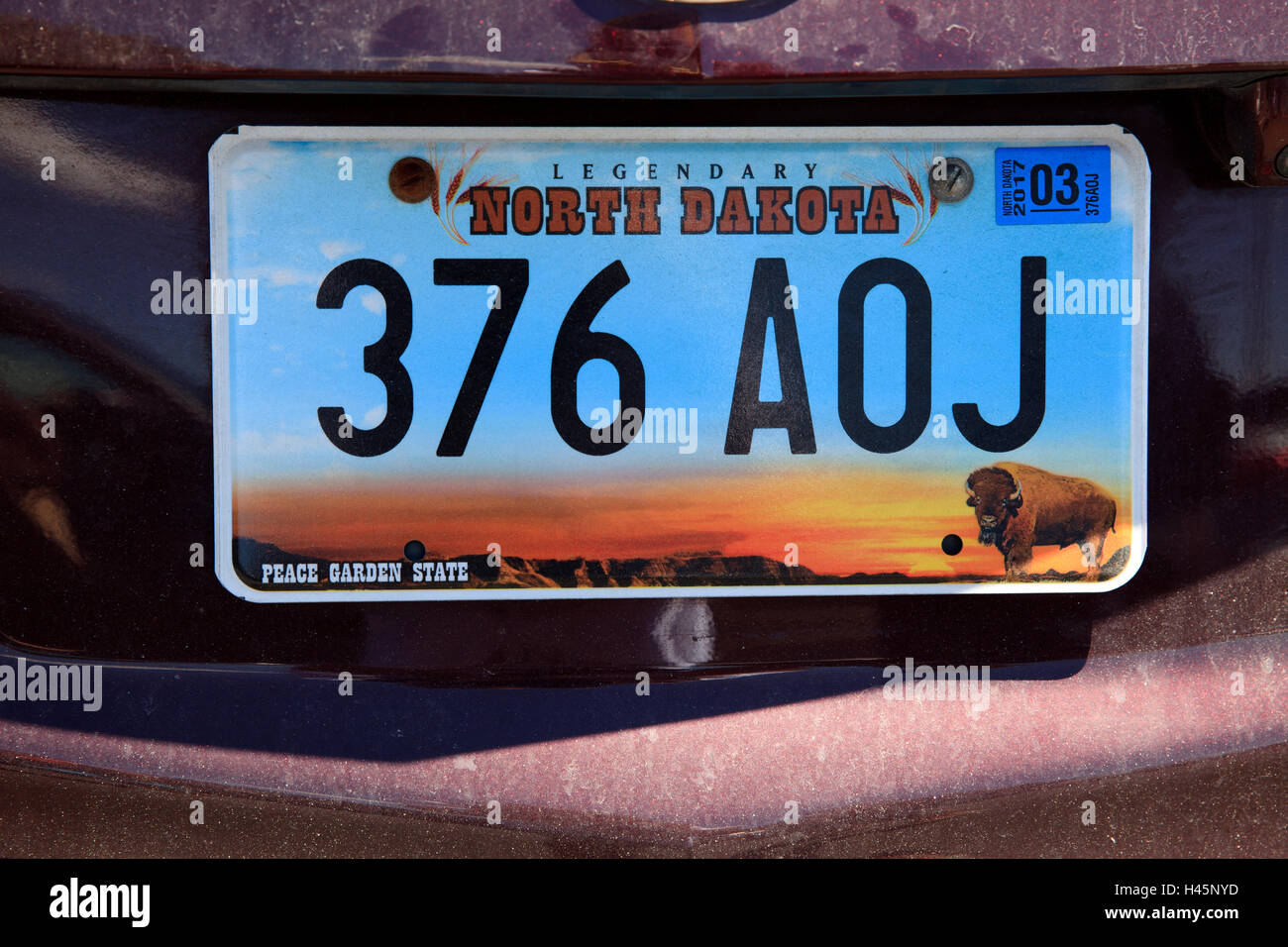 Car number plate, USA Stock Photo - Alamy