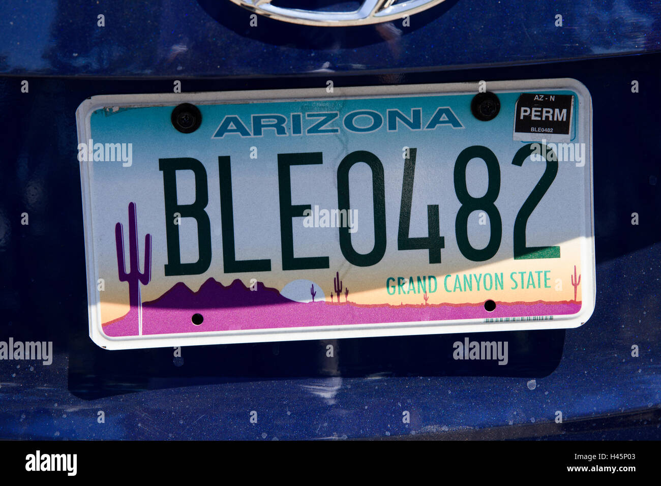 Car number plate, USA Stock Photo - Alamy