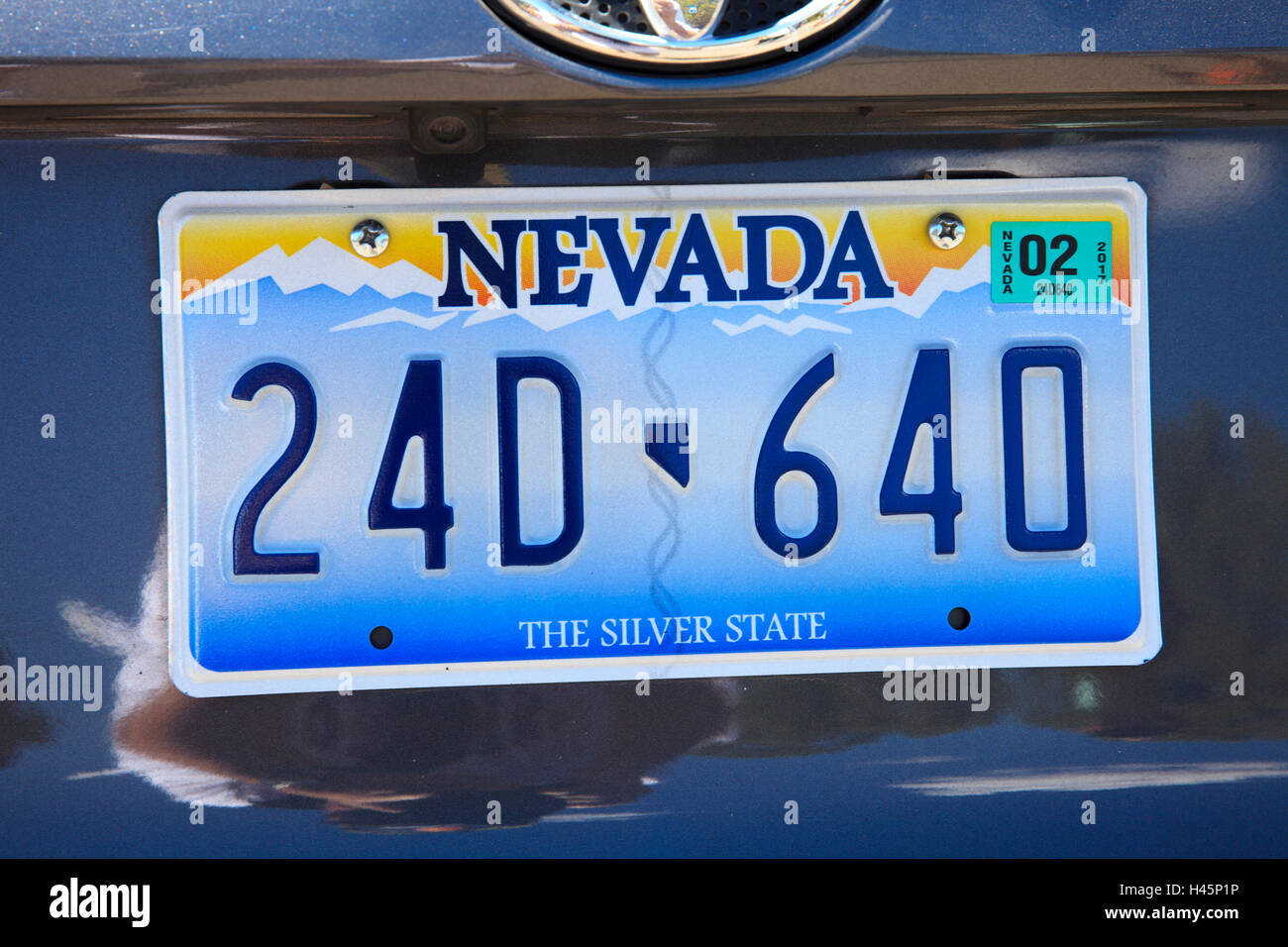 Car number plate, USA Stock Photo - Alamy
