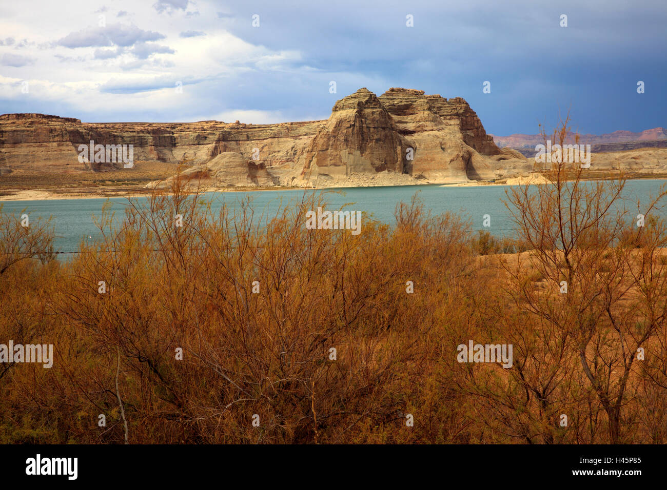 Panoramic view on famous lake Powell, Page, Utah, USA Stock Photo - Alamy