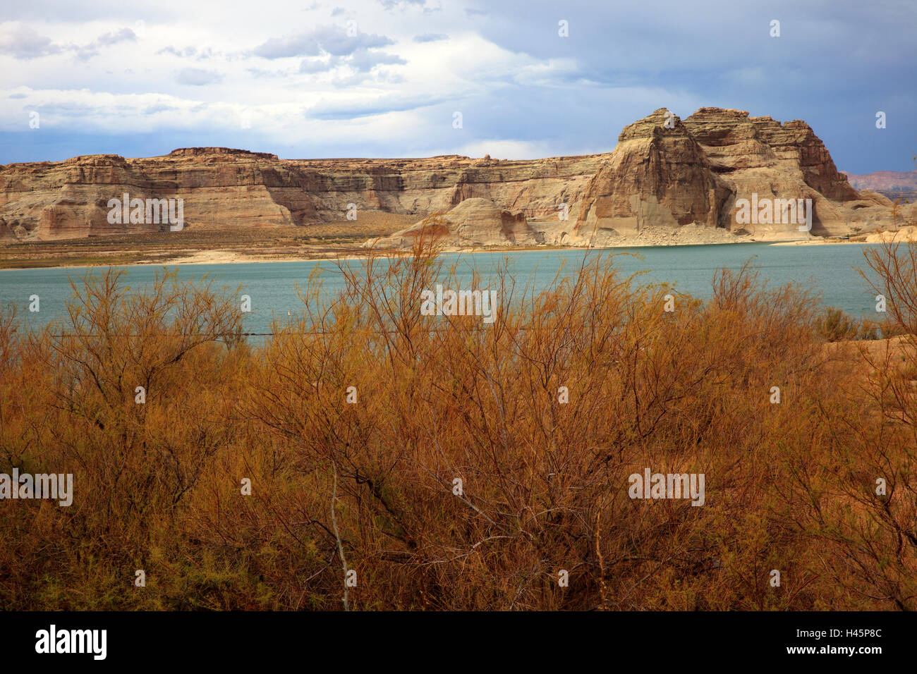 Panoramic view on famous lake Powell, Page, Utah, USA Stock Photo - Alamy