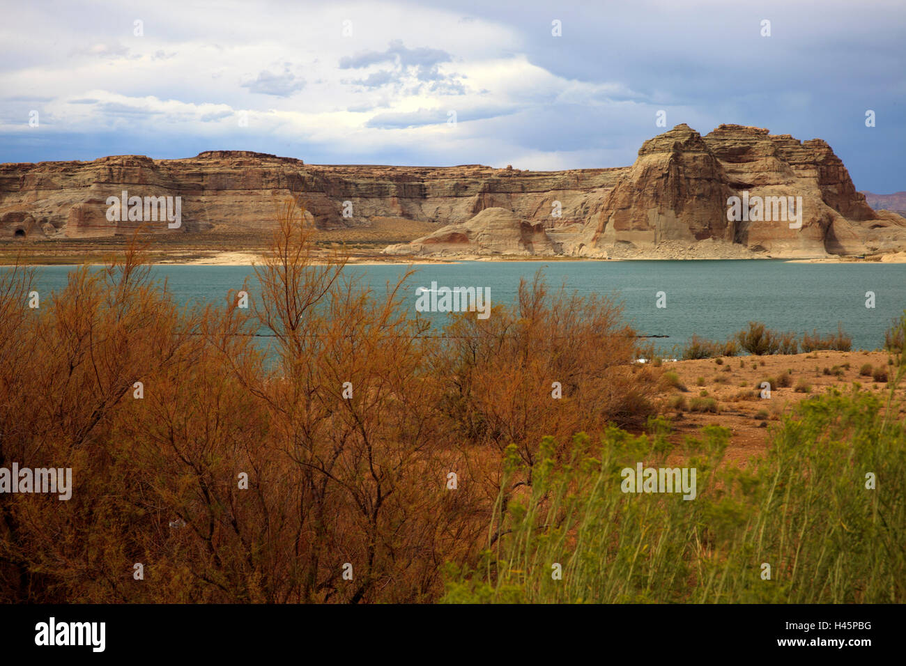 Panoramic view on famous lake Powell, Page, Utah, USA Stock Photo - Alamy