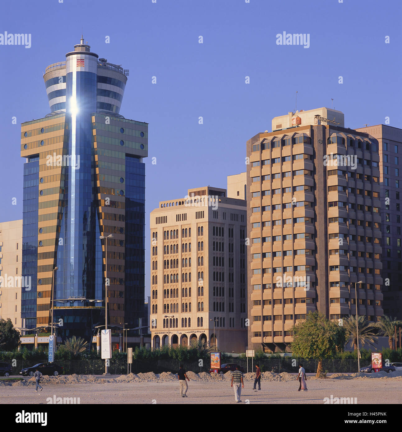 Bahrain, island Manamah, Manama, town view, high rises, island state ...