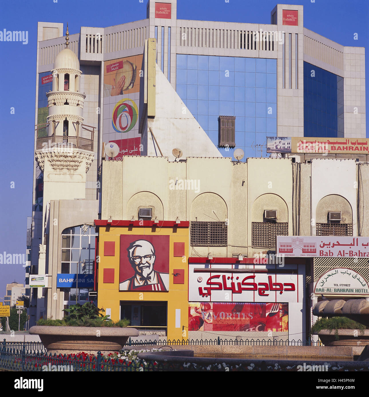 Bahrain, island Manamah, Manama, Batelco, business premises, Friday ...