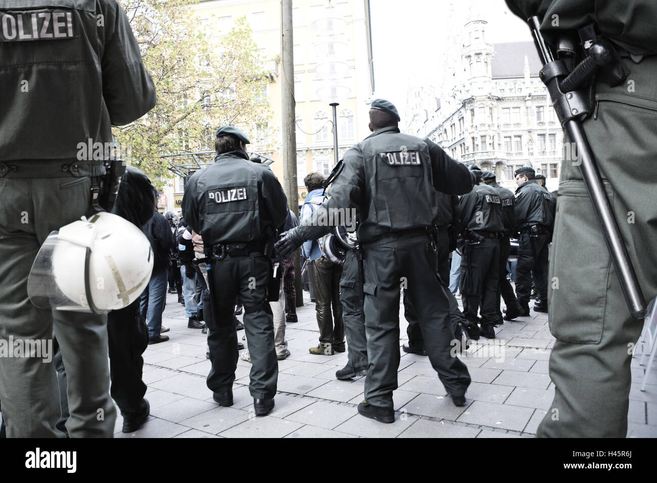 Police demonstration germany hi-res stock photography and images - Alamy