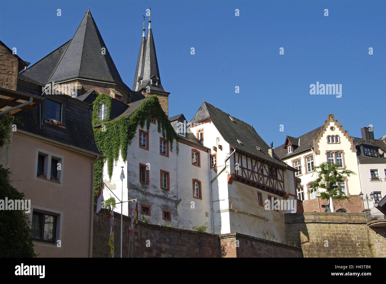 Germany, Rhineland-Palatinate, Saarburger country, Saar castle, Old ...
