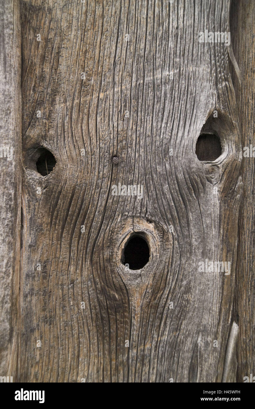 Wooden wall, knothole, close-up, detail Stock Photo - Alamy