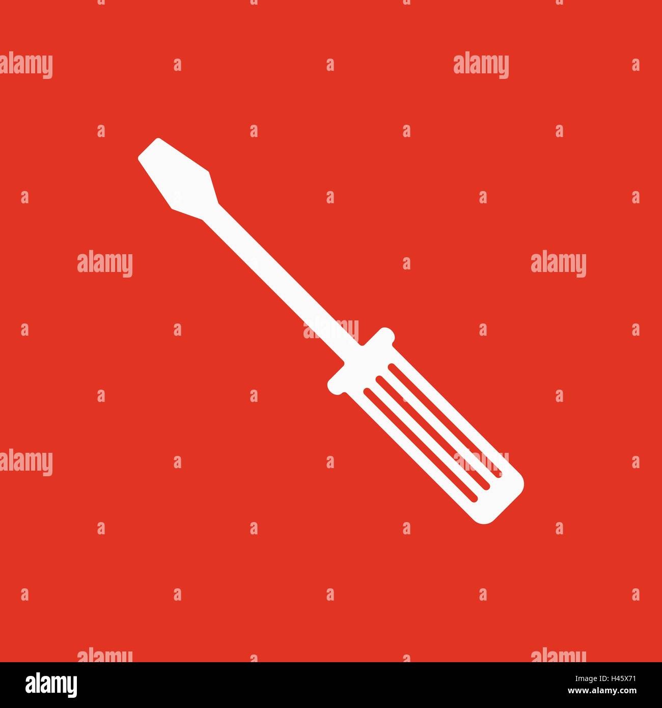 The screwdriver icon. Settings symbol. Flat Stock Vector Image & Art ...