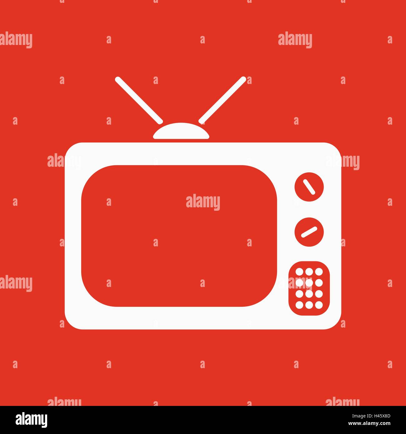 The tv icon. Television symbol. Flat Stock Vector Image & Art - Alamy