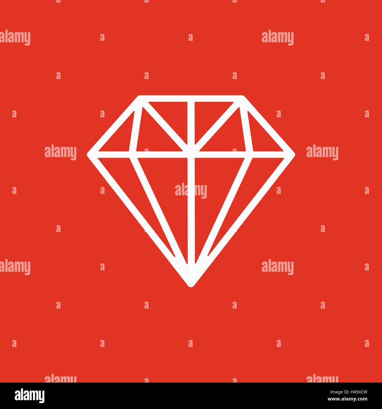 The diamond icon. Jewel symbol. Flat Stock Vector Image & Art - Alamy