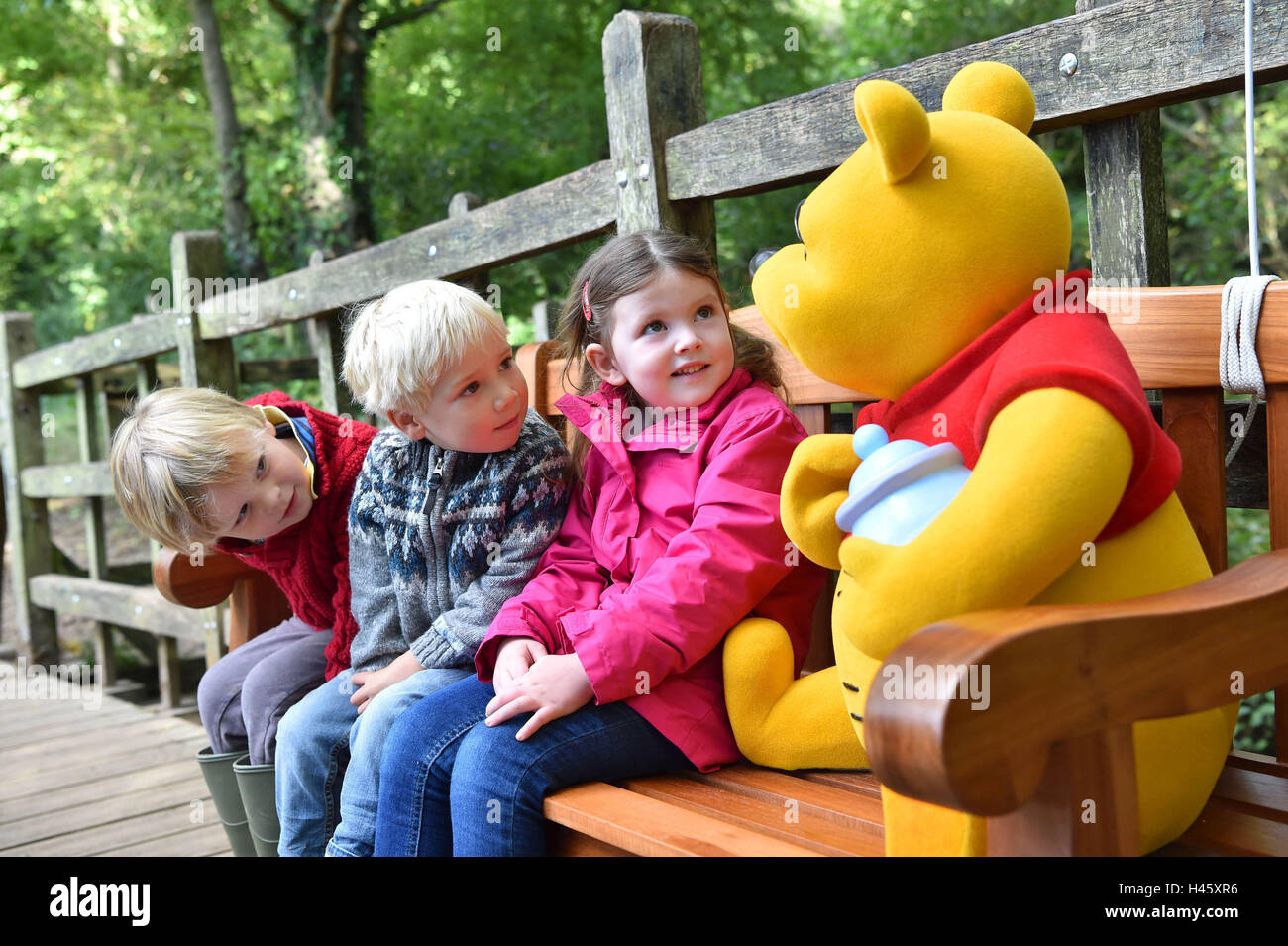 (Left to right) Ed Clayton, three, Jacob O'Dell, four and Hetti Arnett ...