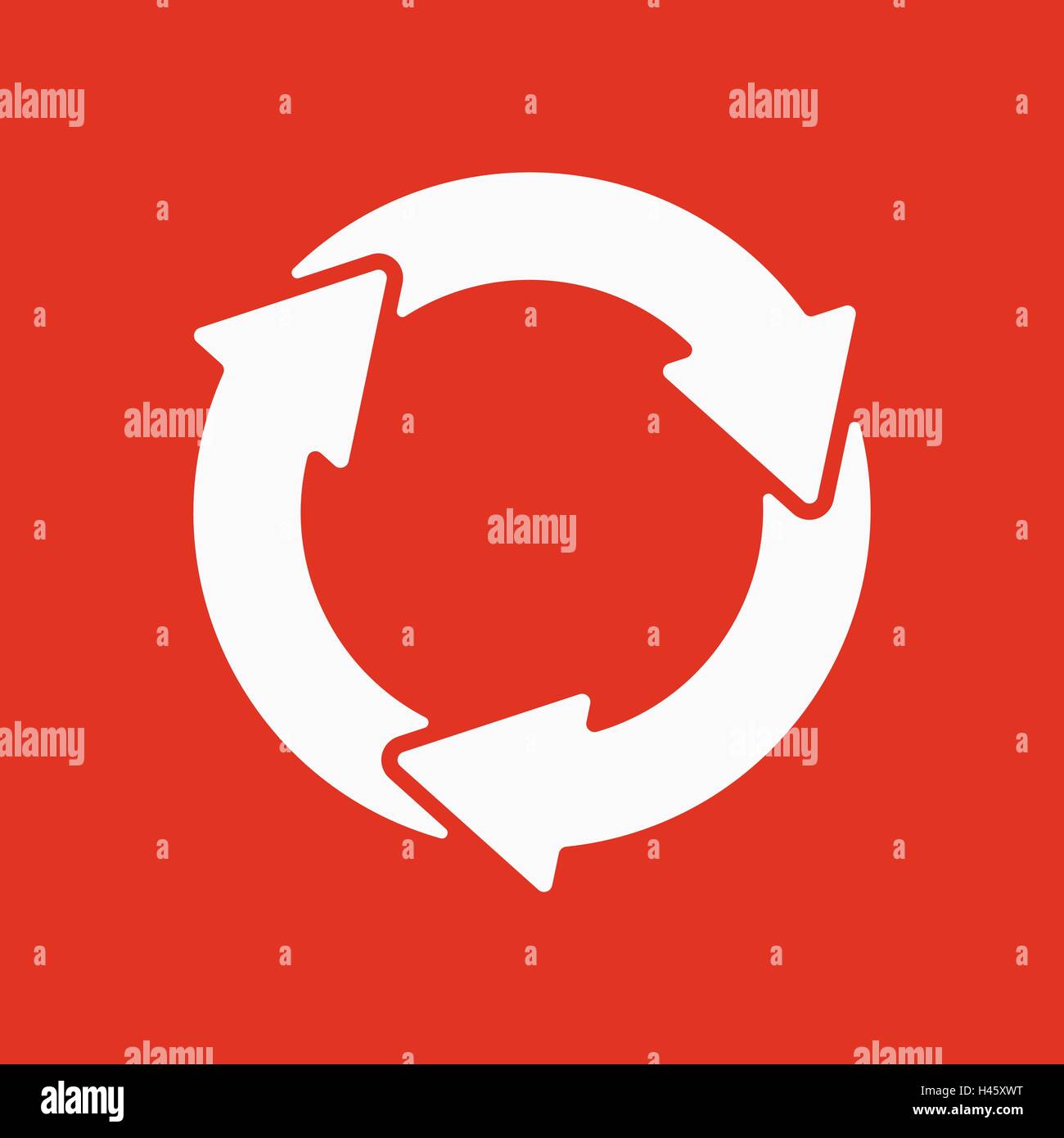 The waste processing icon. Bio symbol. Flat Stock Vector Image & Art ...