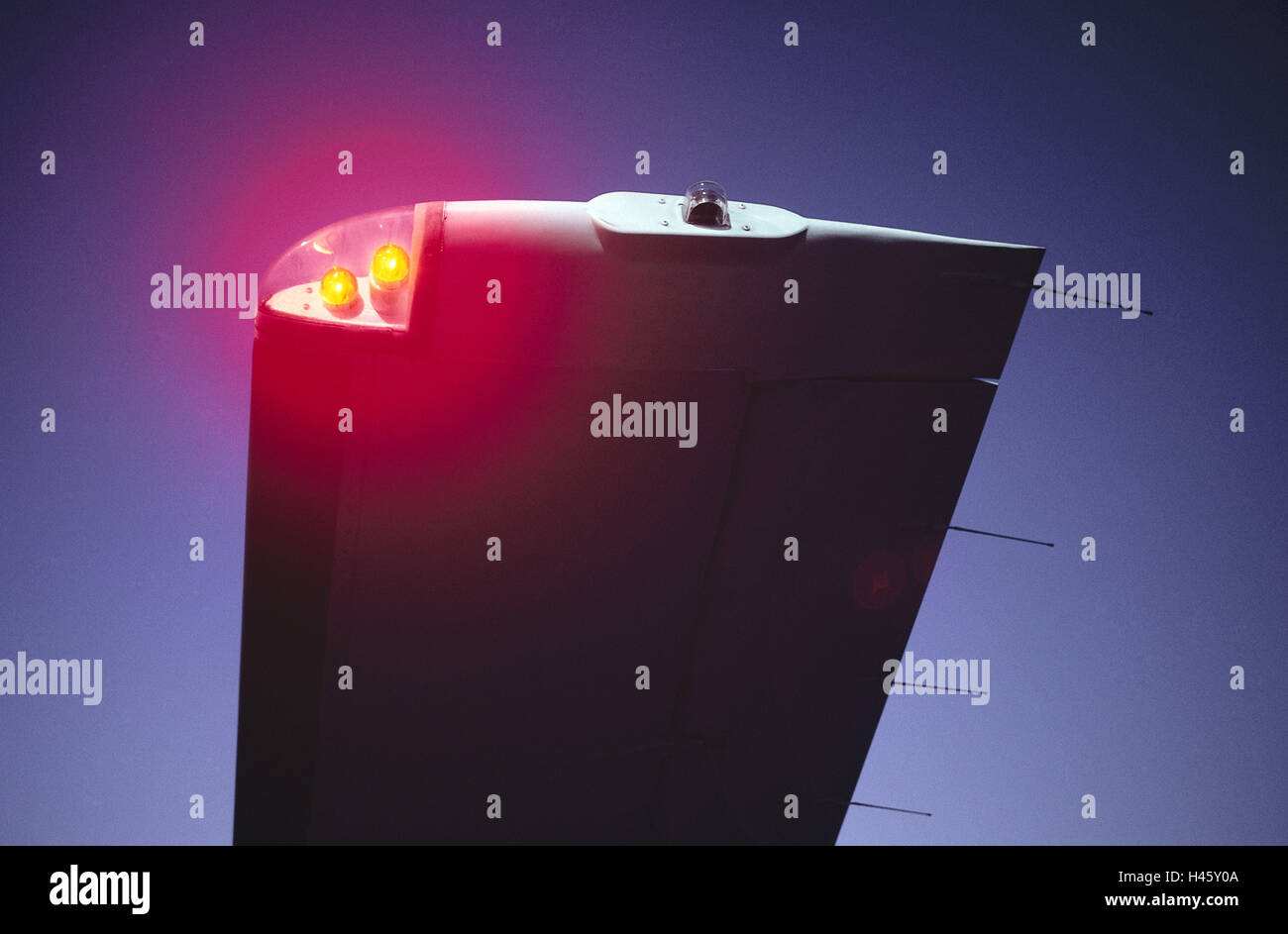 Cessna, wing, lamp, red, detail, airplane, evening, aviation, shine ...