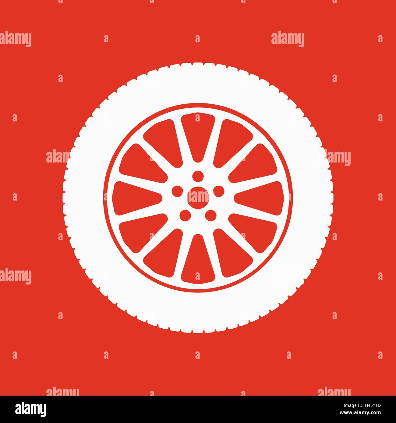 The tire icon. Wheel symbol. Flat Stock Vector Image & Art - Alamy