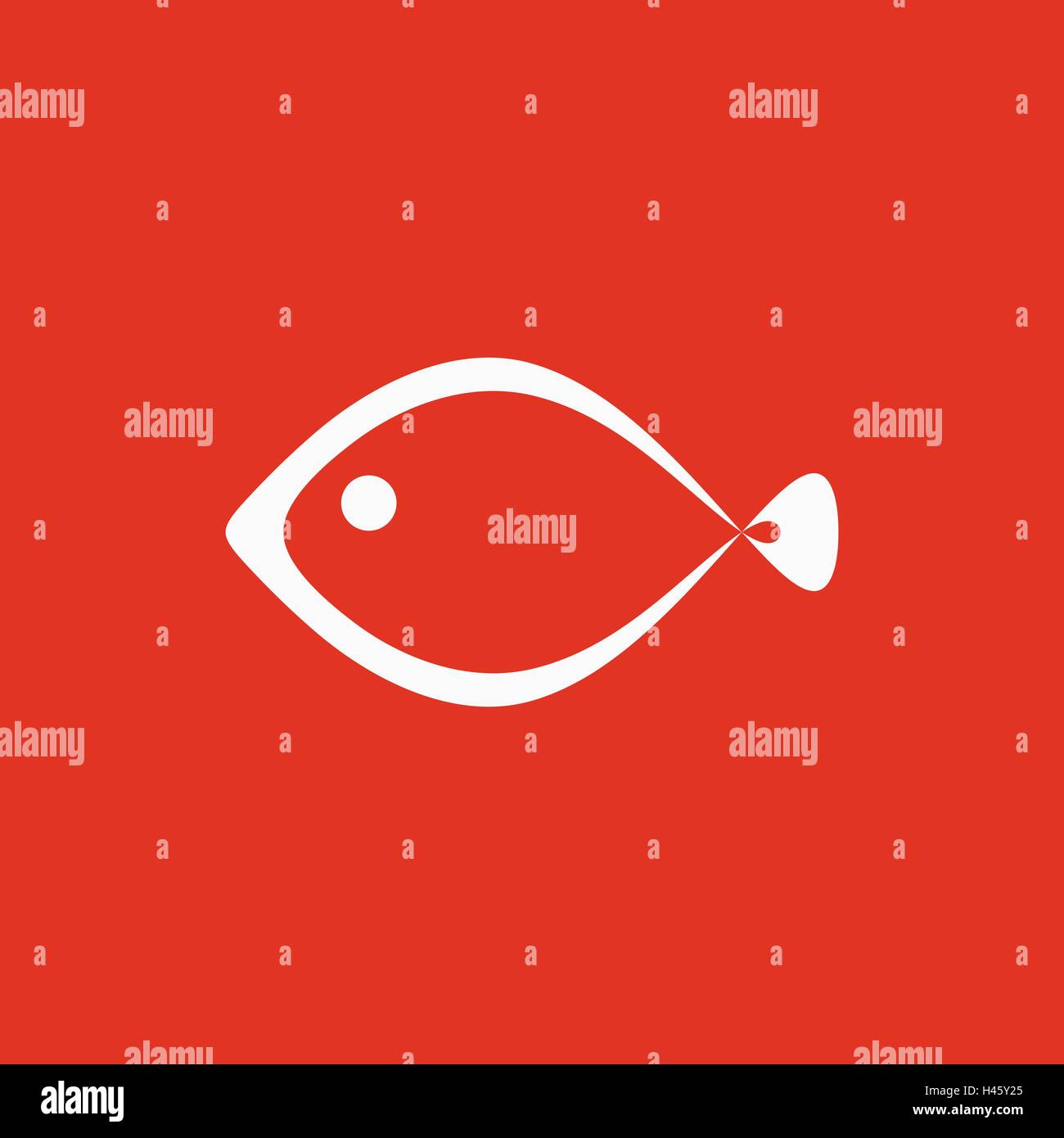 The fish icon. Seafood symbol. Flat Stock Vector Image & Art - Alamy
