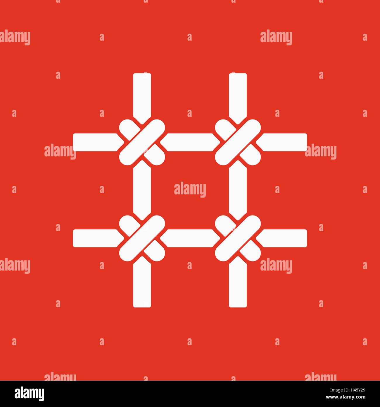 The prison bars icon. Grid symbol. Flat Stock Vector Image & Art - Alamy