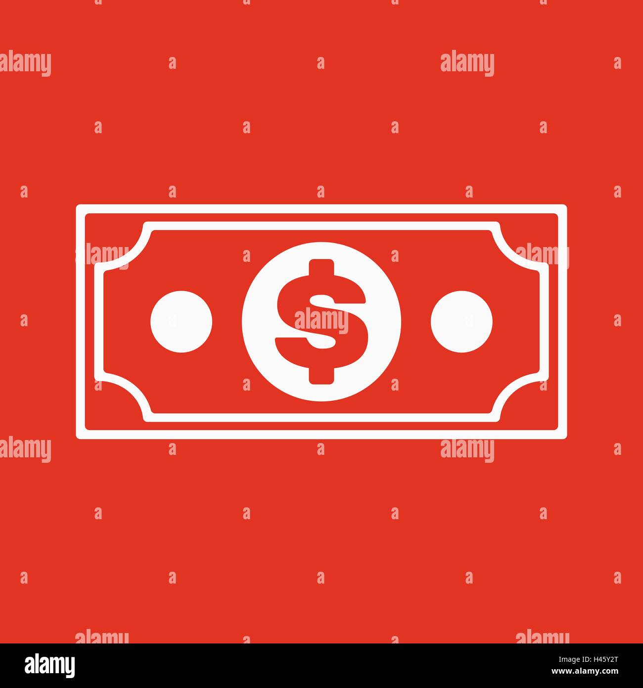 Flat icon money vector Stock Vector Images - Alamy
