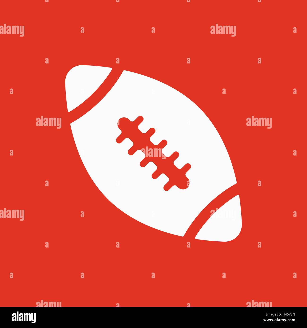 The football icon. Rugby symbol. Flat Stock Vector Image & Art - Alamy