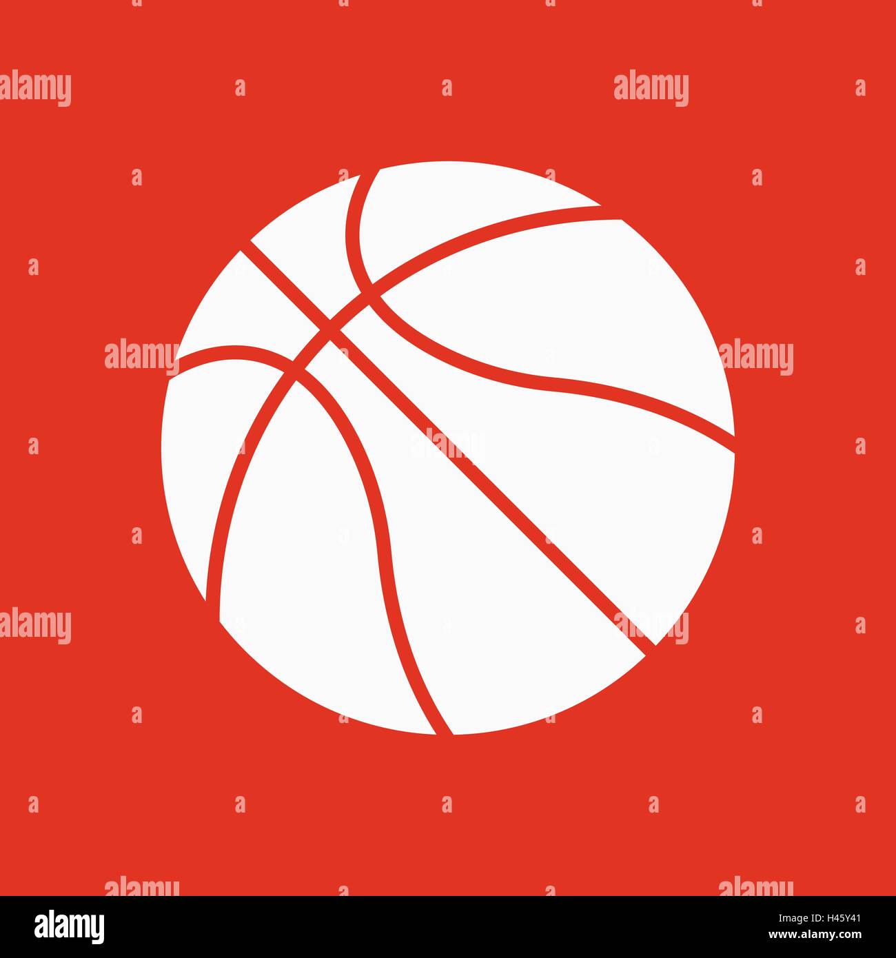 The basketball icon. Game symbol. Flat Stock Vector Image & Art - Alamy