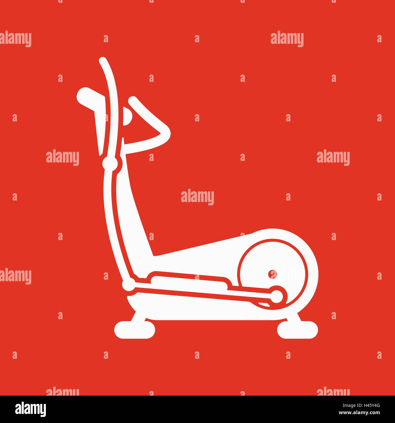The elliptical trainer icon. Bike symbol. Flat Stock Vector Image & Art ...