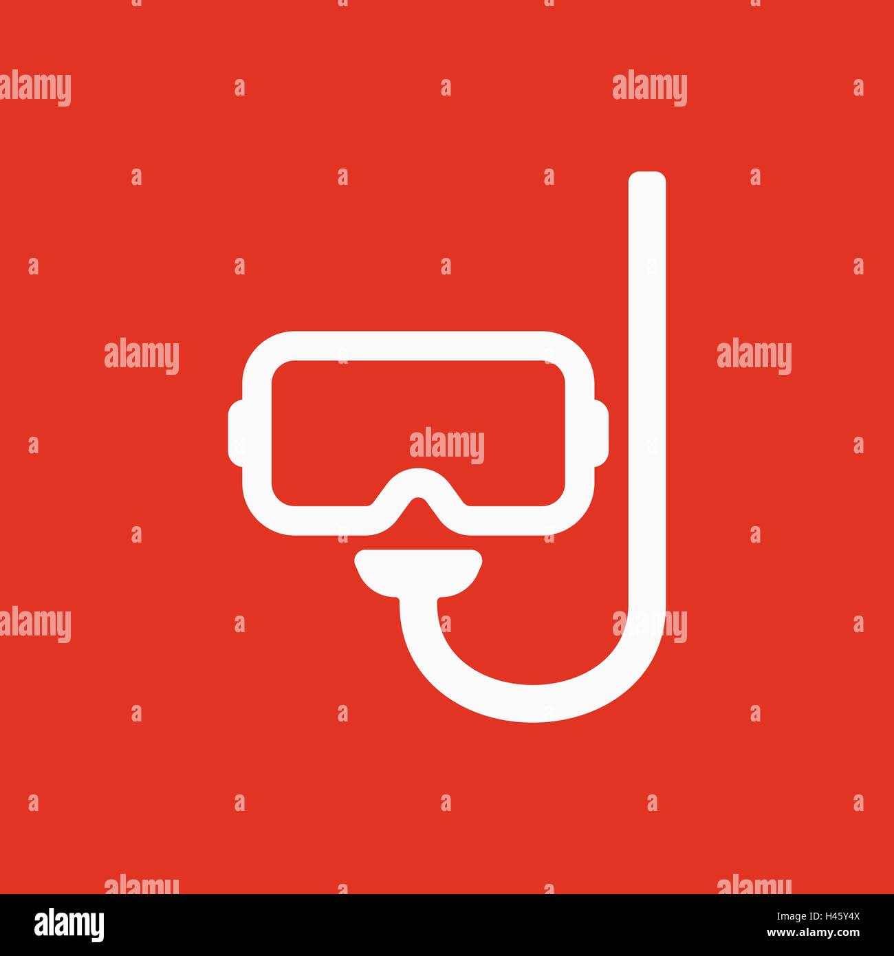 The scuba mask icon. Diving symbol. Flat Stock Vector Image & Art - Alamy