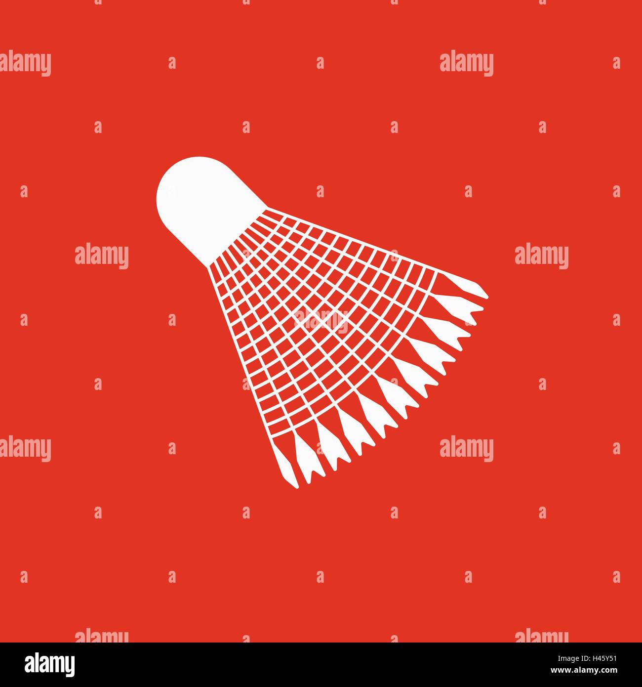 The badminton icon. Shuttlecock symbol. Flat Stock Vector Image & Art ...