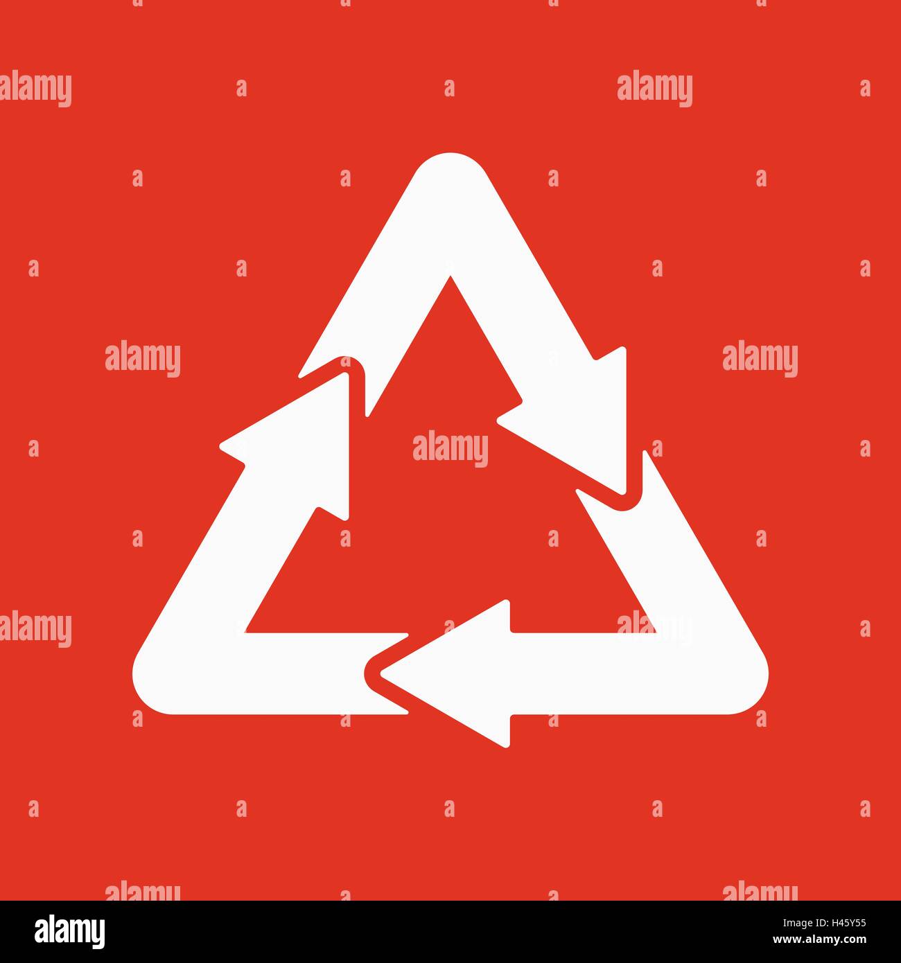 The waste processing icon. Bio symbol. Flat Stock Vector Image & Art ...