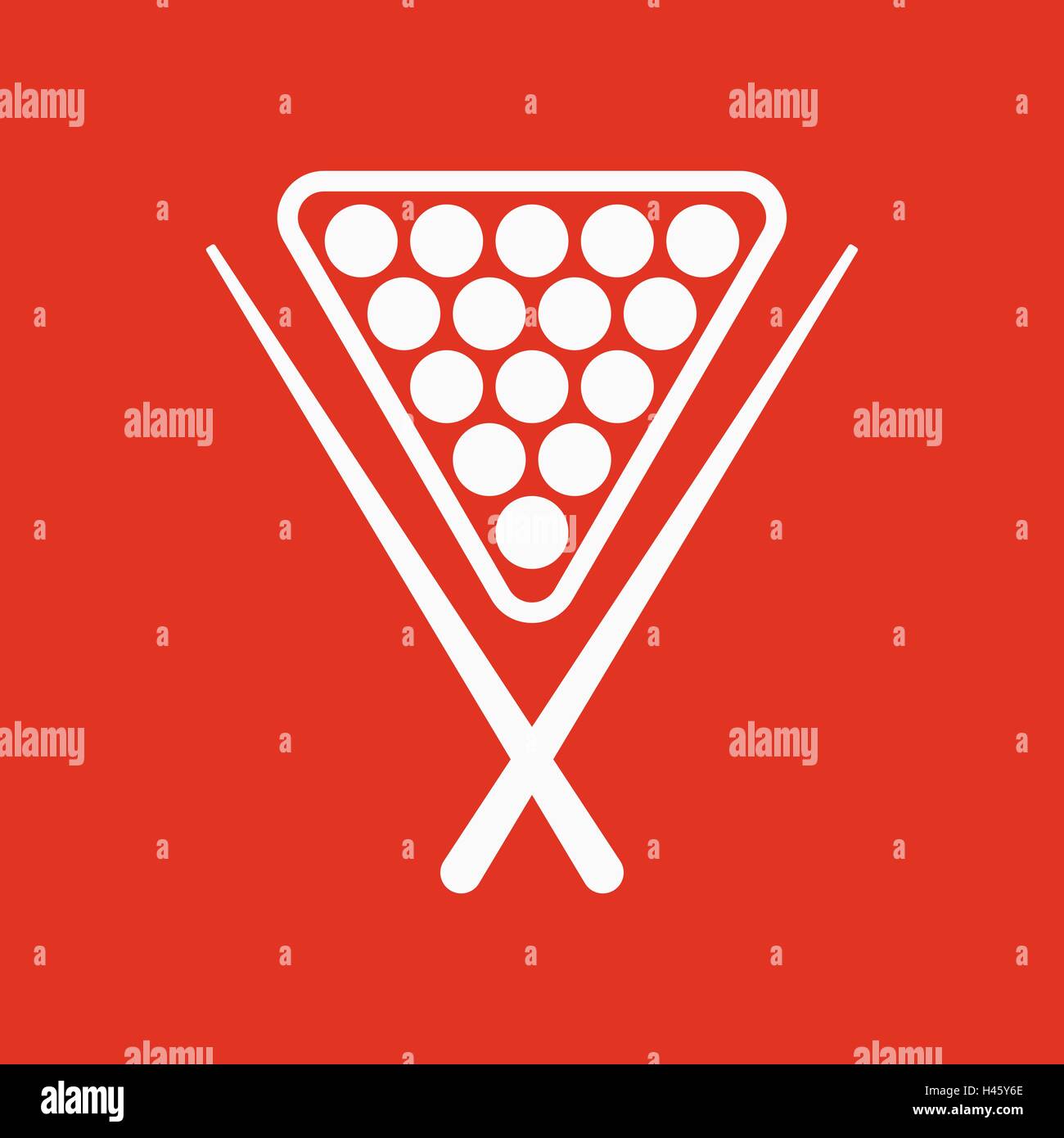 The billiard icon. Game symbol. Flat Stock Vector Image & Art - Alamy