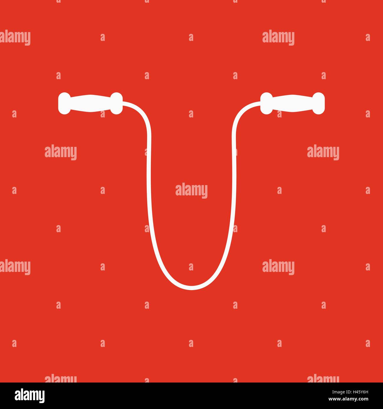 The skipping rope icon. Jumping-rope symbol. Flat Stock Vector Image ...