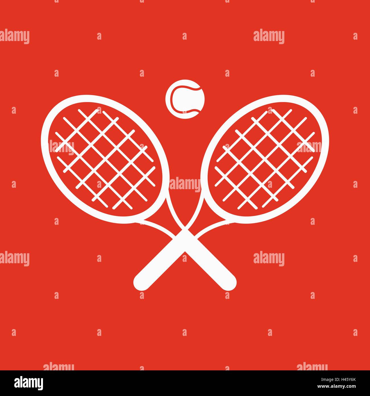 The tennis icon. Game symbol. Flat Stock Vector Image & Art - Alamy