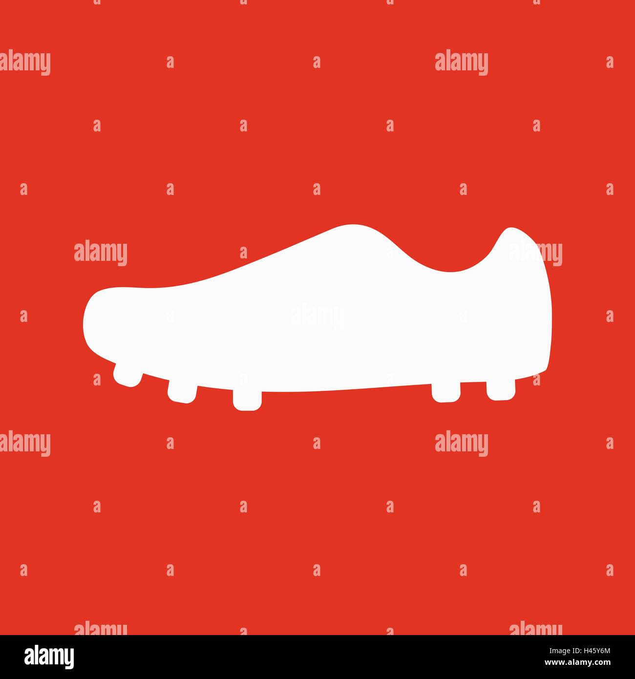 The Football boots icon. Soccer symbol. Flat Stock Vector Image & Art ...