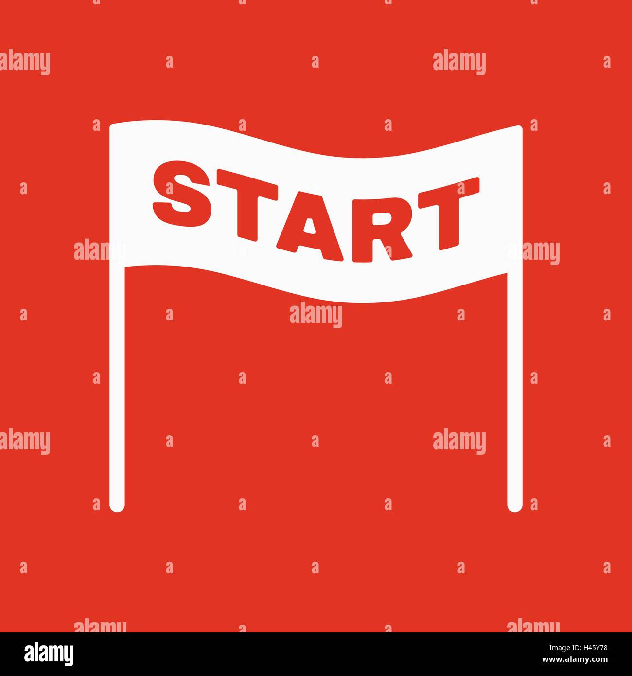 The start icon. Start symbol. Flat Stock Vector Image & Art - Alamy