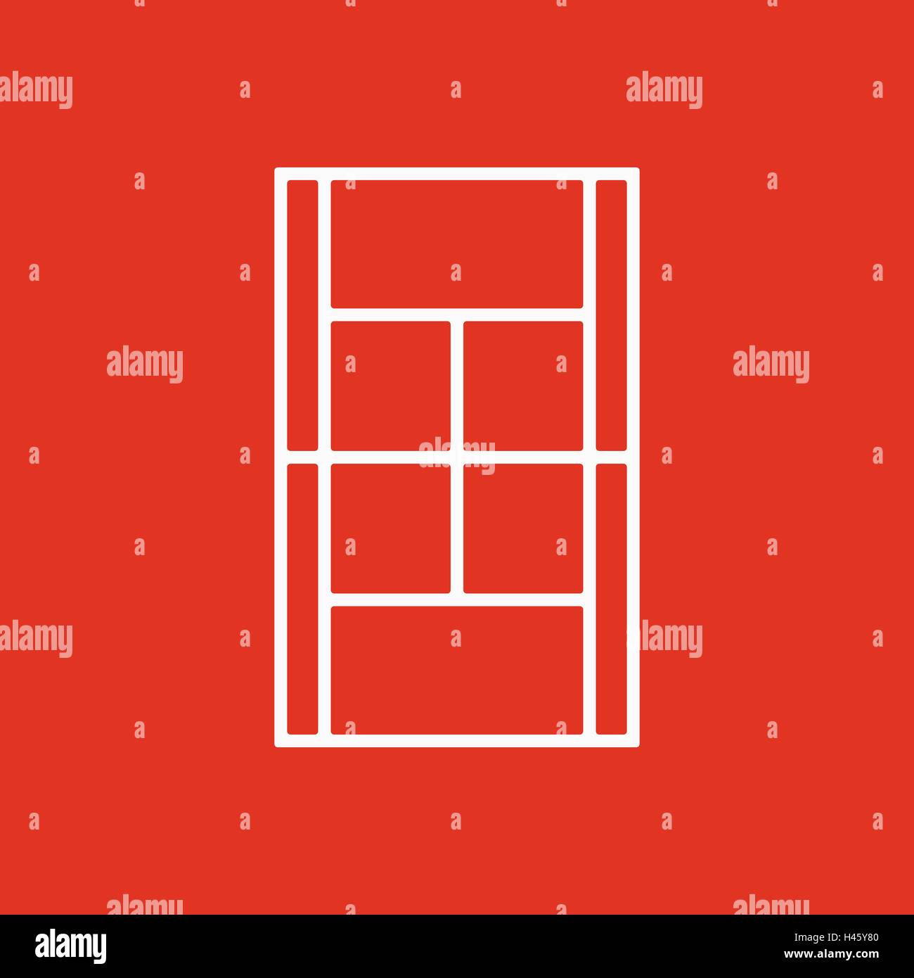 The tennis court icon. Sport symbol. Flat Stock Vector Image & Art - Alamy