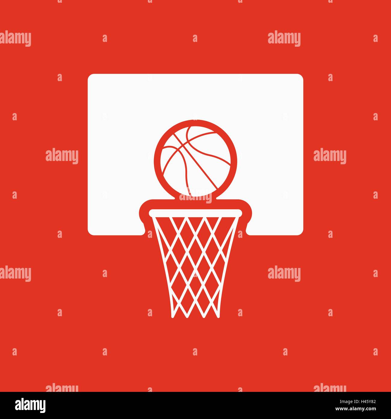 The basketball icon. Game symbol. Flat Stock Vector Image & Art - Alamy