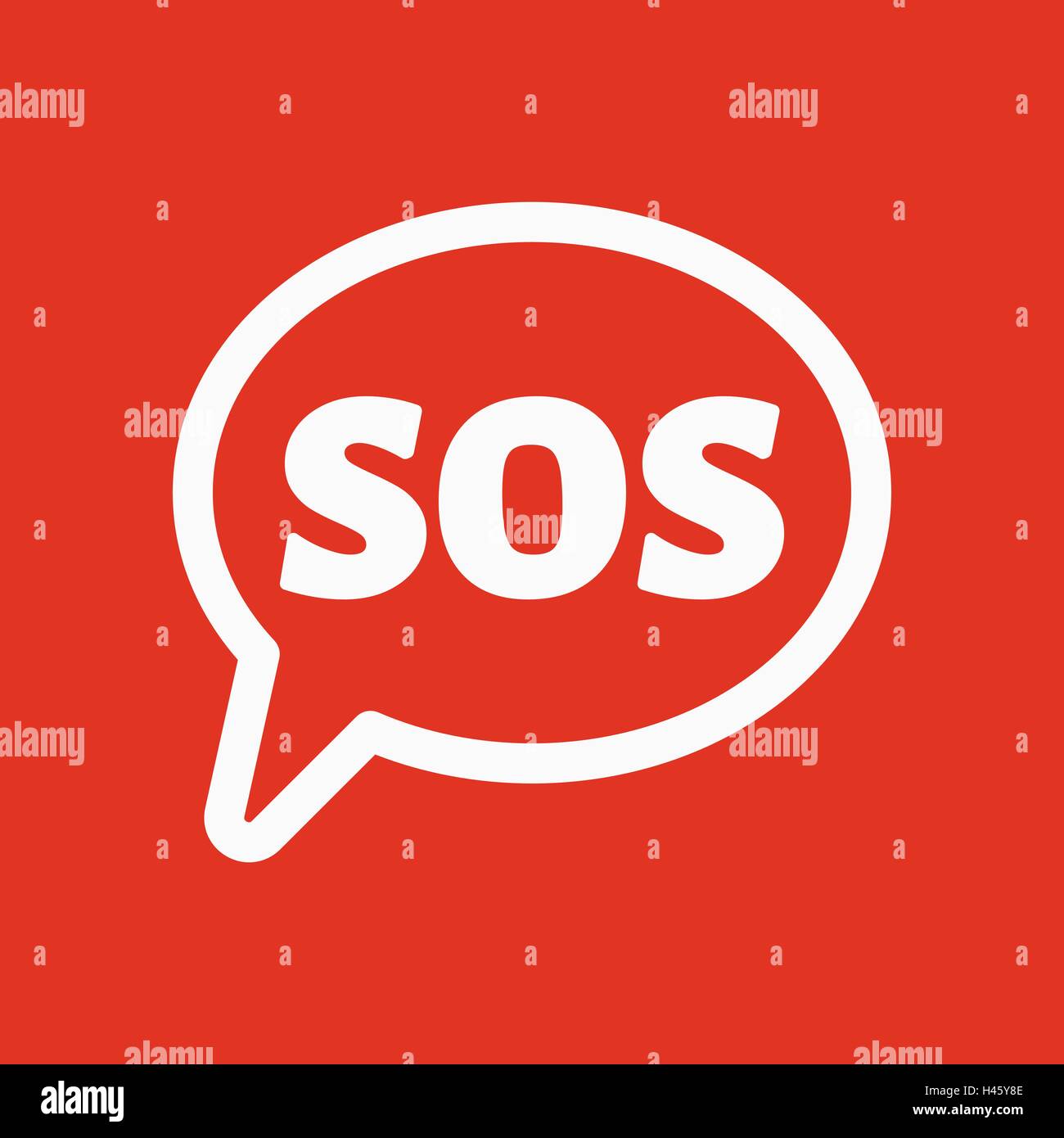 The sos icon. Help symbol. Flat Stock Vector Image & Art - Alamy